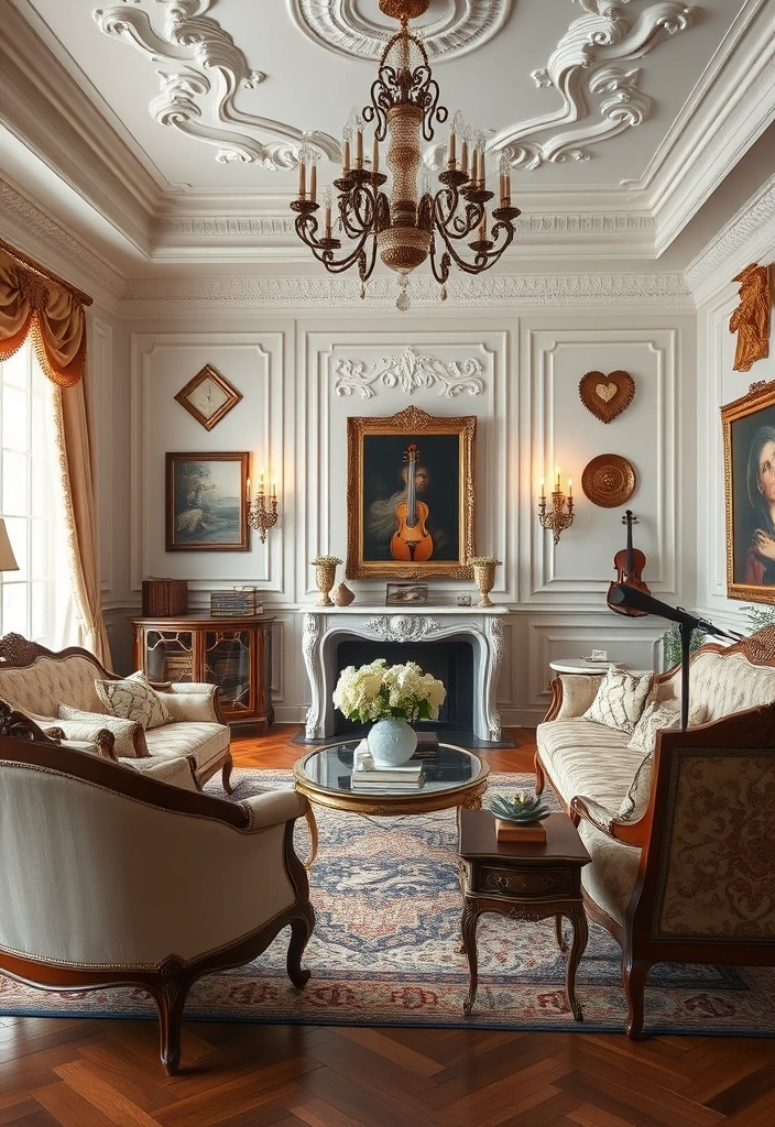 20 Artistic Rococo Home Decor Ideas That Celebrate Music